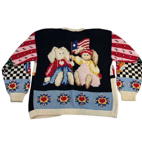 Eagles Eye | Sweaters | Vtg Eagles Eye Americana Sweater Womens Md ...